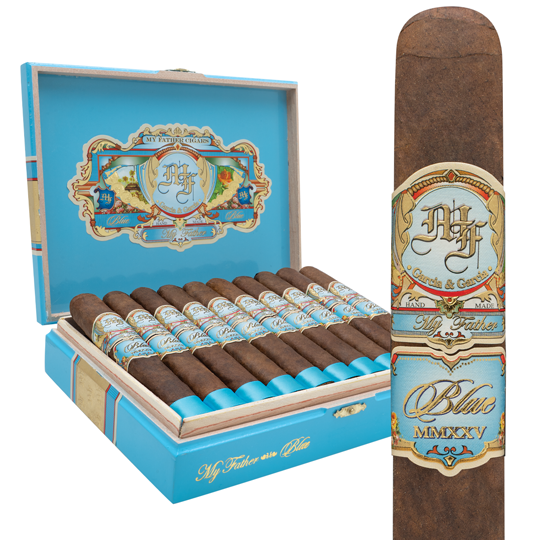 MYFATHER -BLUE-ROBUSTO 5 1/4 X 52 – The Burnt Leaf Lounge